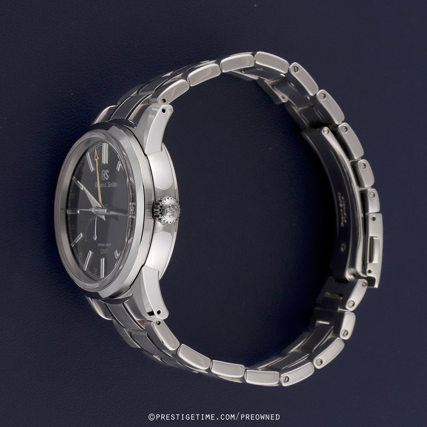 Pre-owned Grand Seiko Elegance Spring Drive GMT 40.2mm sbge271 Autumn Kanro